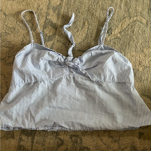 PacSun | Tops | Pac Sun Blue And White Stripe Tank | Poshmark